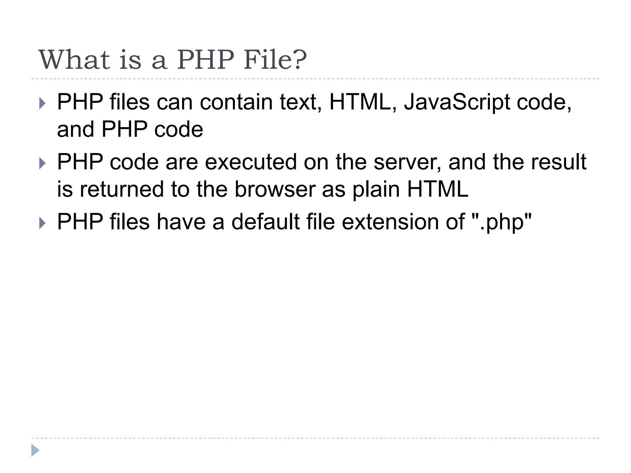 Introduction to php | PPTX