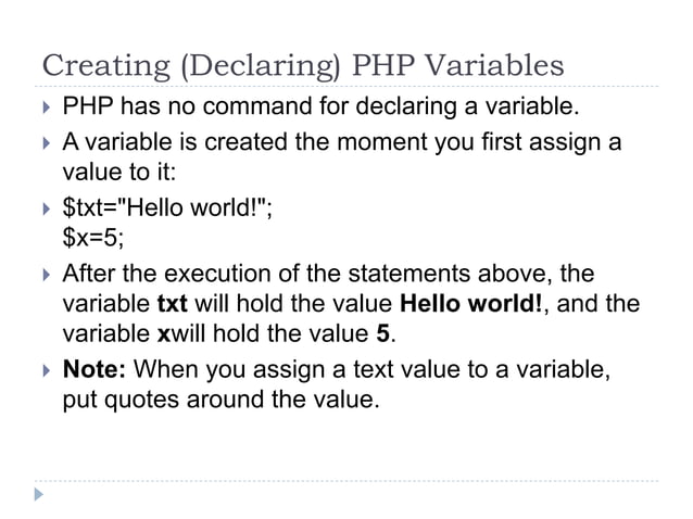 Introduction to php | PPTX