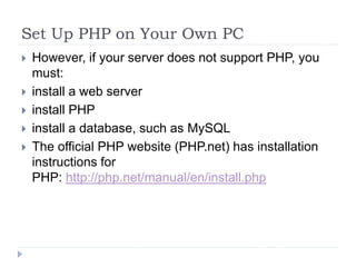 Introduction to php | PPTX