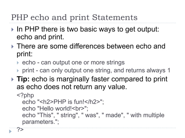 Introduction To Php