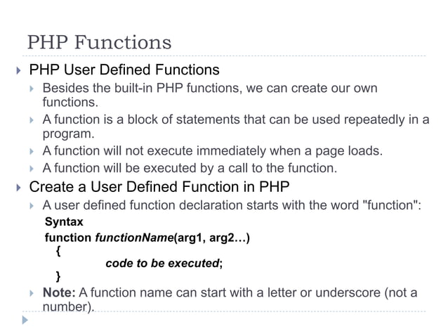 Introduction To Php 