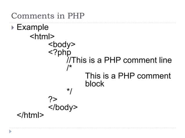 Introduction to php