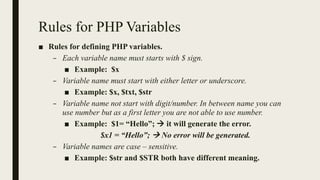 Introduction to PHP | PDF