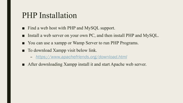 Introduction to PHP | PDF