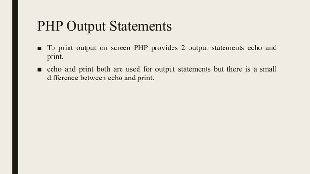 Introduction to PHP | PDF
