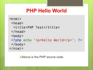 Introduction to PHP.ppt