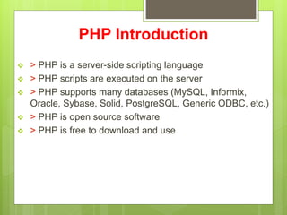 Introduction to PHP.ppt
