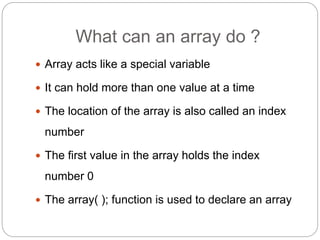 Introduction to php 6 | PPT