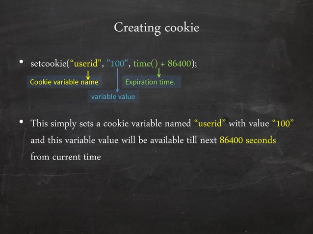 Introduction to php web programming - sessions and cookies | PPT Introduction to php web programming - sessions and cookies | PPT
