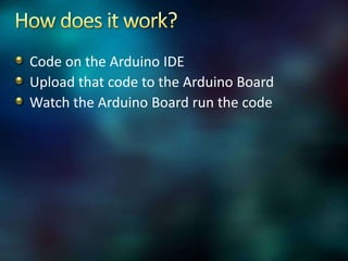 Introduction to Physical Computing Using Arduino | PPTX