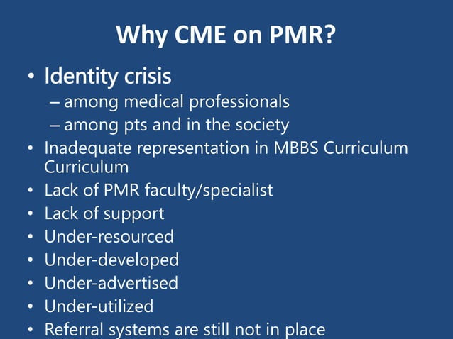 Introduction to Physical Medicine and Rehabilitation (PMR)- 2023 1.pptx ...