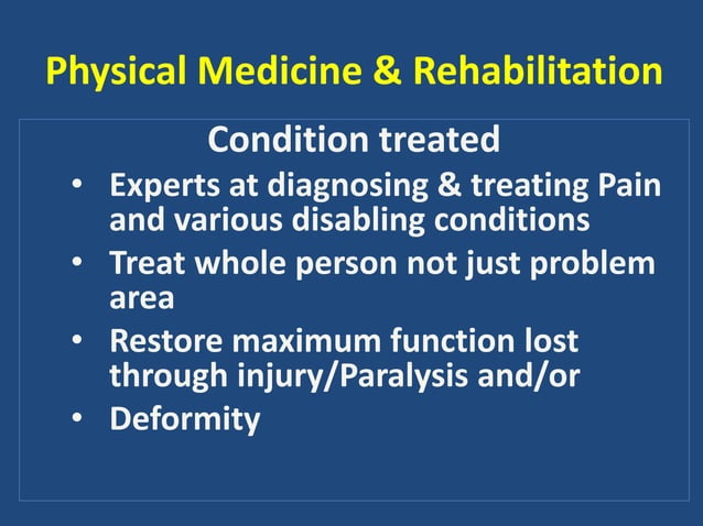 Introduction to Physical Medicine and Rehabilitation (PMR)- 2023 1.pptx ...