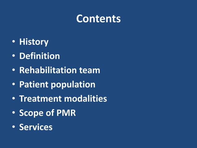 Introduction to Physical Medicine and Rehabilitation (PMR)- 2023 1.pptx ...