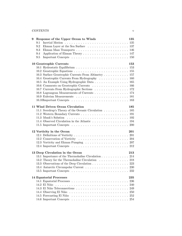 Introduction to physical oceanography | PDF