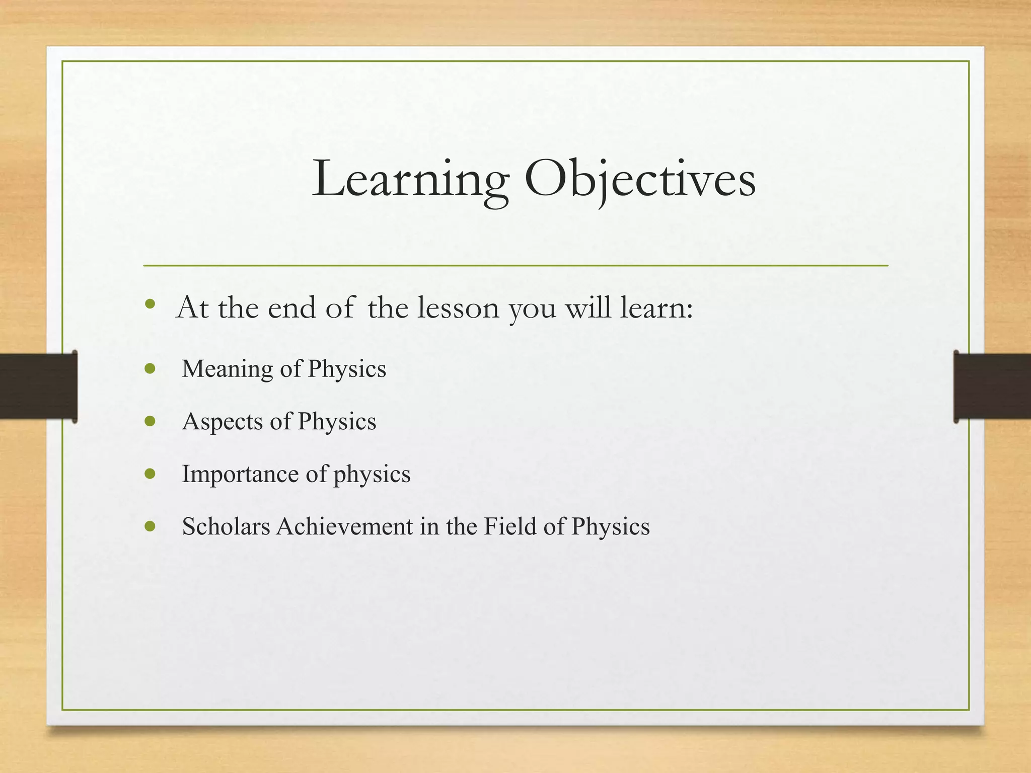 Introduction to physics | PPTX