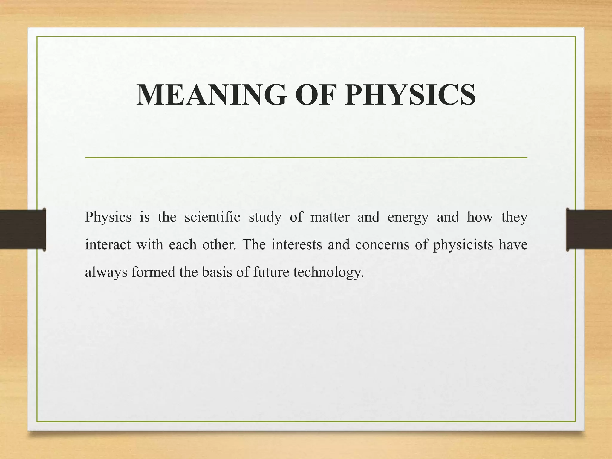 Introduction to physics | PPTX