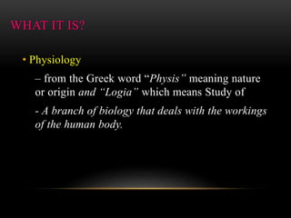 Introduction to Physiological Psychology | PPTX