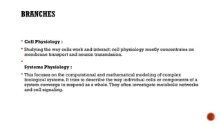 Introduction To Physiology presentations | PPTX