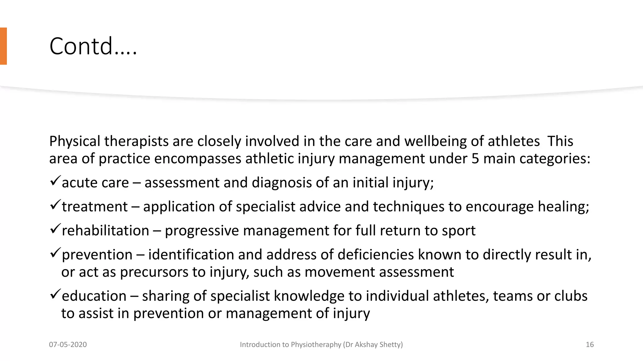Introduction to physiotherapy | PPTX