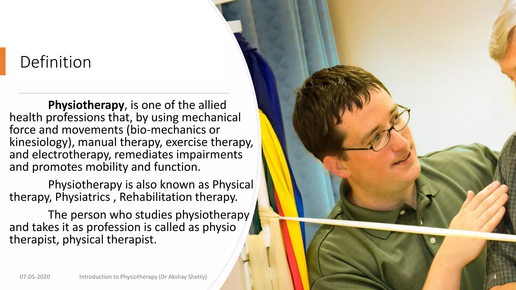 Introduction to physiotherapy | PPTX