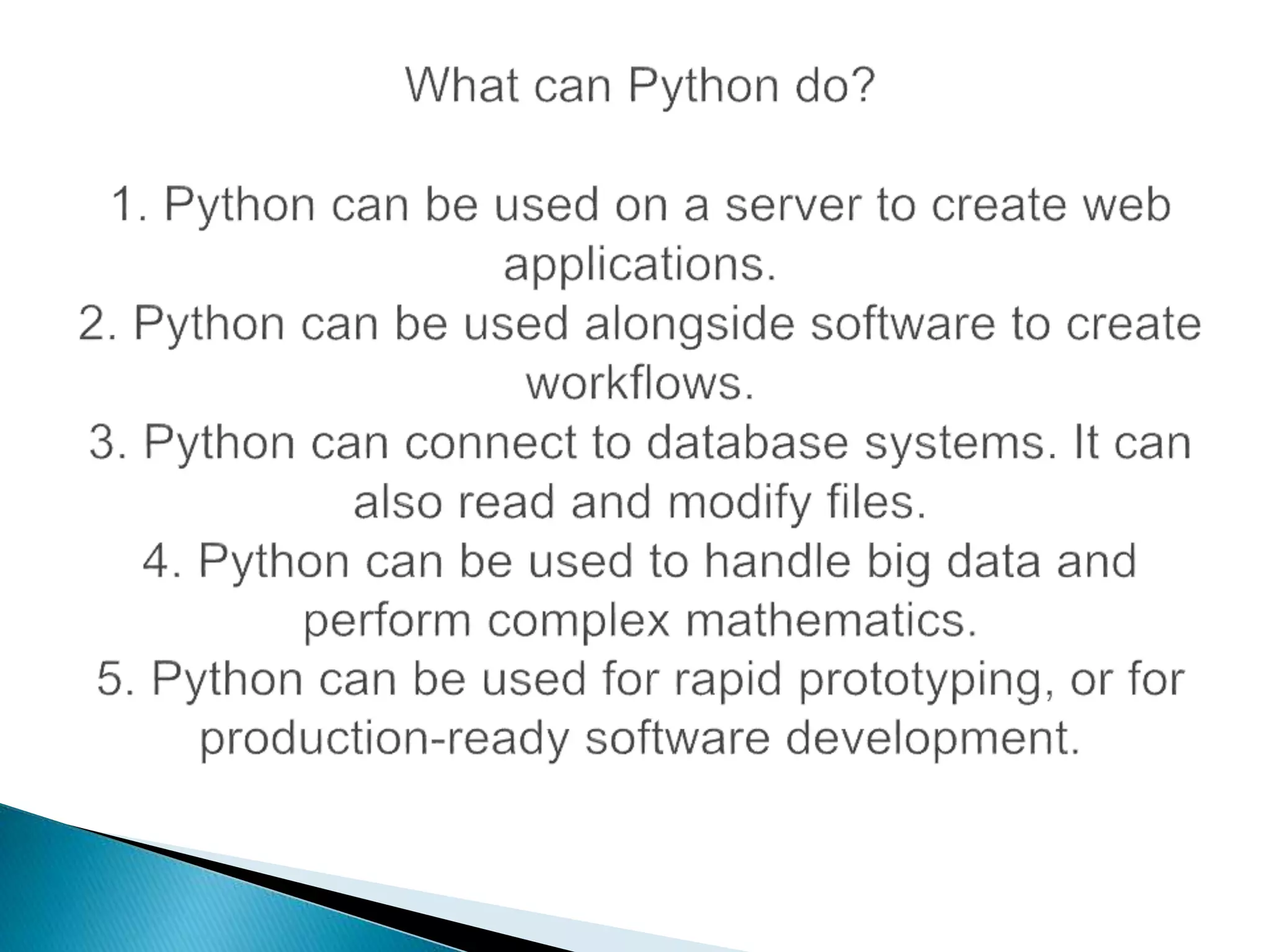 INTRODUCTION TO PYTHON | PPTX