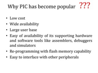 Introduction to pic microcontroller | PPT