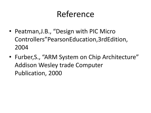 Introduction to pic microcontroller | PPT