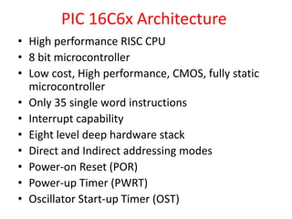 Introduction to pic microcontroller | PPT