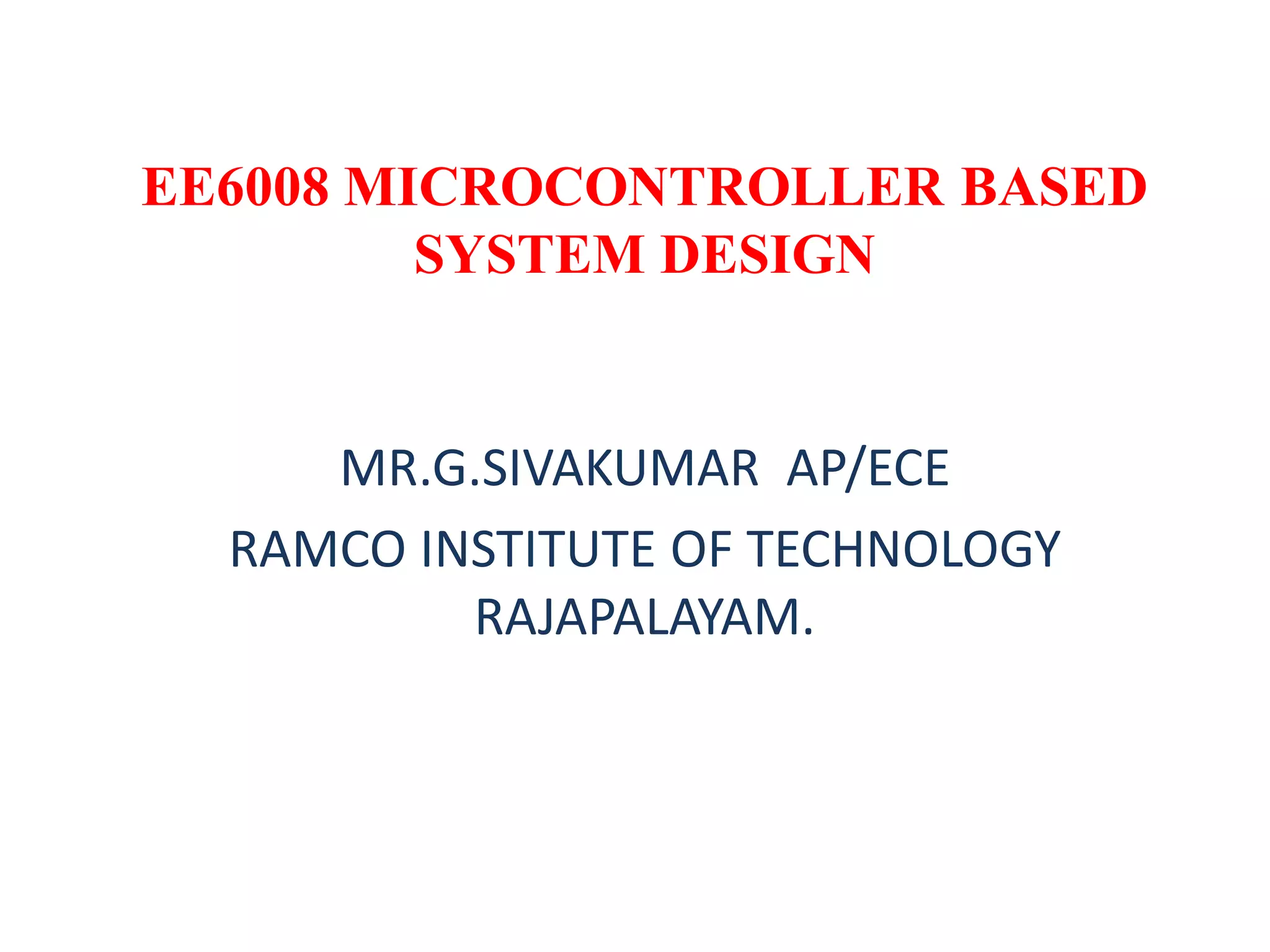Introduction to pic microcontroller | PDF | Operating Systems | Computer Software and Applications