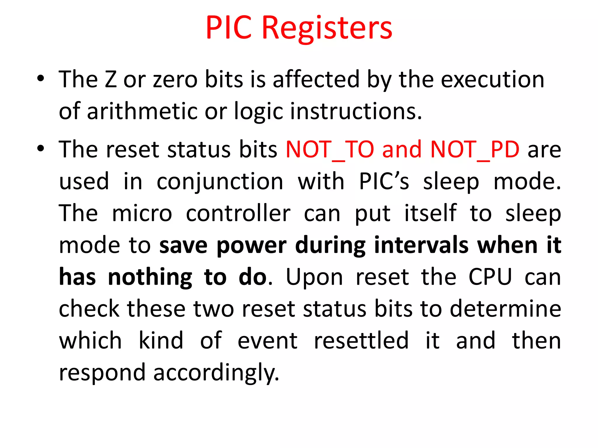 Introduction to pic microcontroller | PDF | Operating Systems | Computer Software and Applications