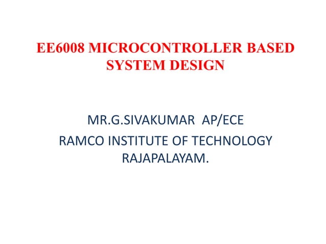 Introduction to pic microcontroller | PDF | Operating Systems | Computer Software and Applications