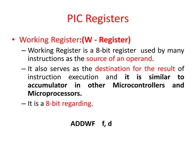 Introduction to pic microcontroller | PDF | Operating Systems | Computer Software and Applications