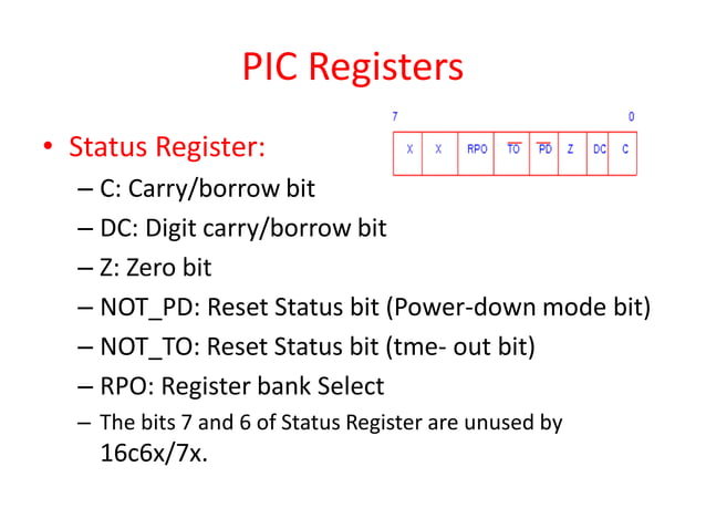 Introduction to pic microcontroller | PDF | Operating Systems ...