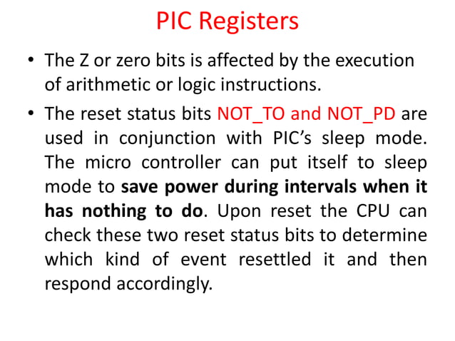 Introduction to pic microcontroller | PDF | Operating Systems | Computer Software and Applications