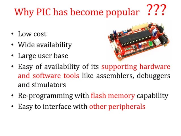 Introduction to pic microcontroller | PDF | Operating Systems ...
