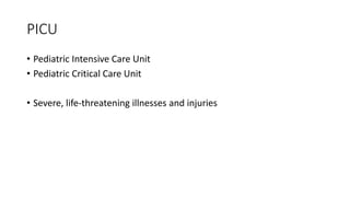 Introduction to PICU | PPTX
