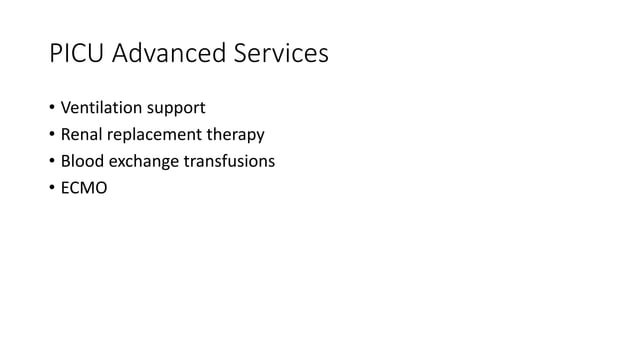 Introduction to PICU | PPTX