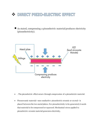 Introduction to piezo-electric | DOCX