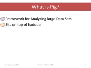Introduction to Apache Pig | PPTX