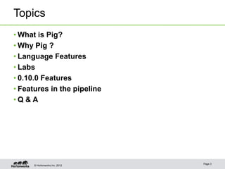 Introduction to pig | PPTX