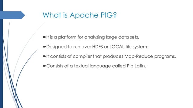 Introduction to Apache Pig | PPTX