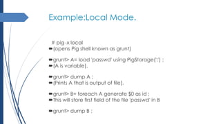 Introduction to Apache Pig | PPTX