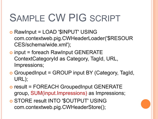 Introduction to Apache Pig | PPTX
