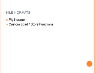Introduction to Apache Pig | PPTX