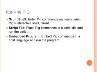 Introduction to Apache Pig | PPTX
