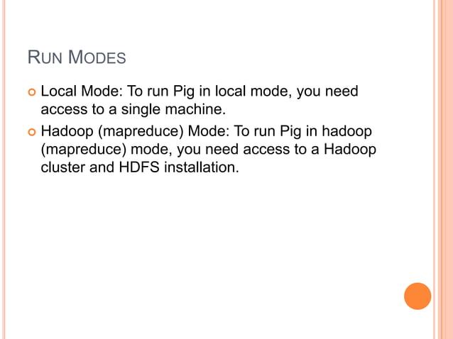 Introduction to Apache Pig | PPTX