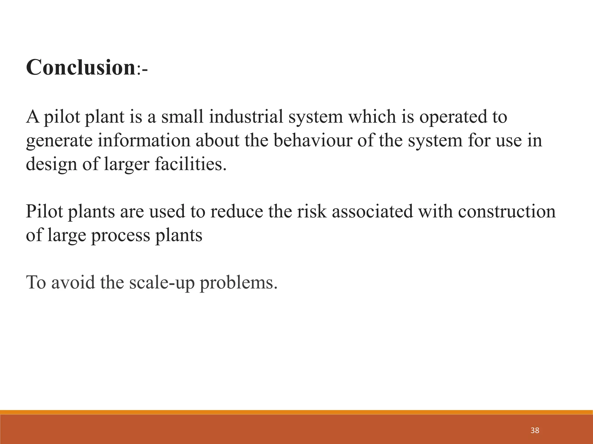 Introduction to pilot plant and scale up technology | PPTX