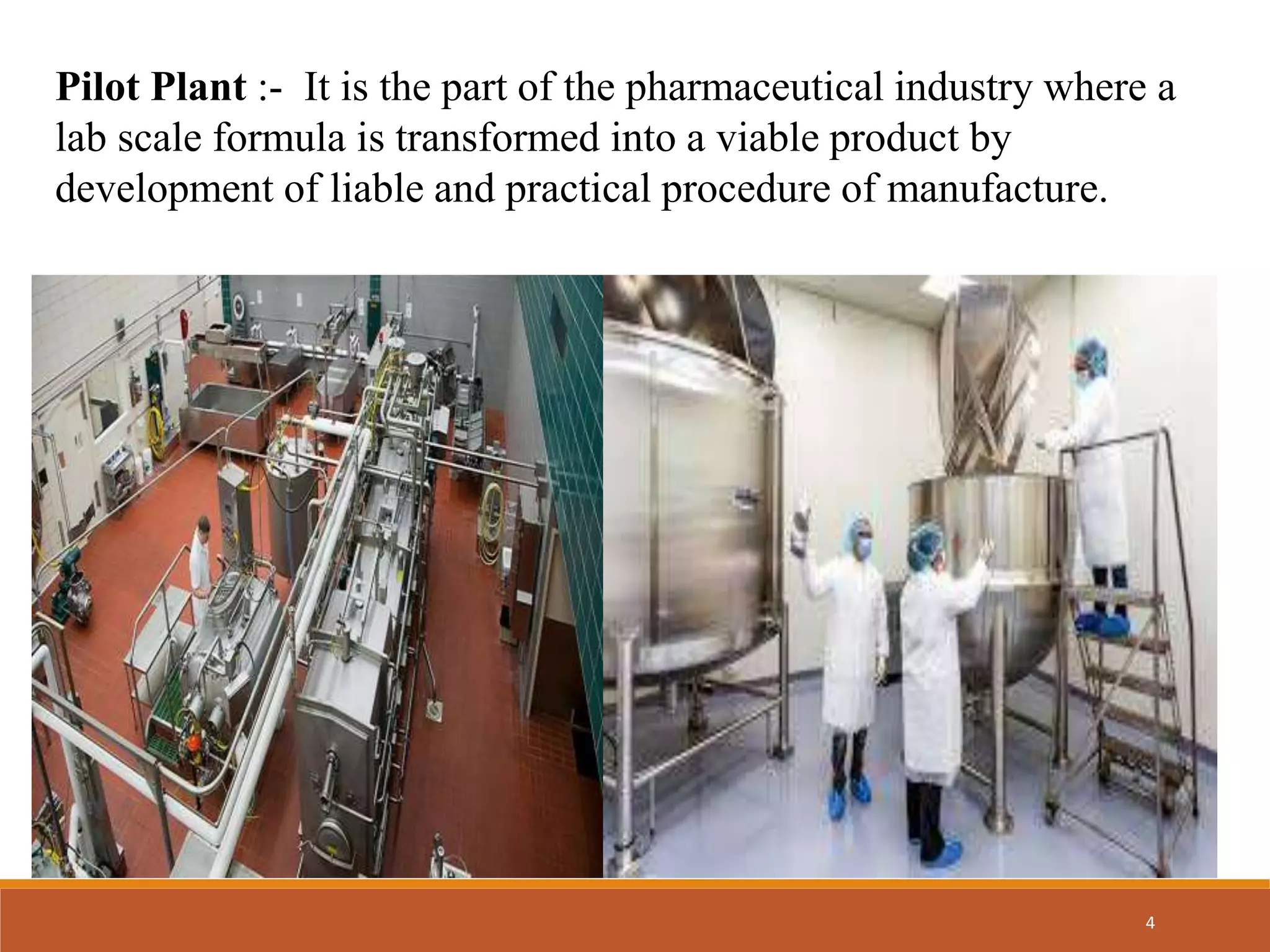 Introduction to pilot plant and scale up technology | PPTX