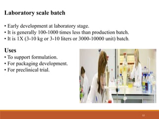 Introduction to pilot plant and scale up technology | PPTX