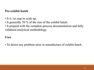 Introduction to pilot plant and scale up technology | PPTX